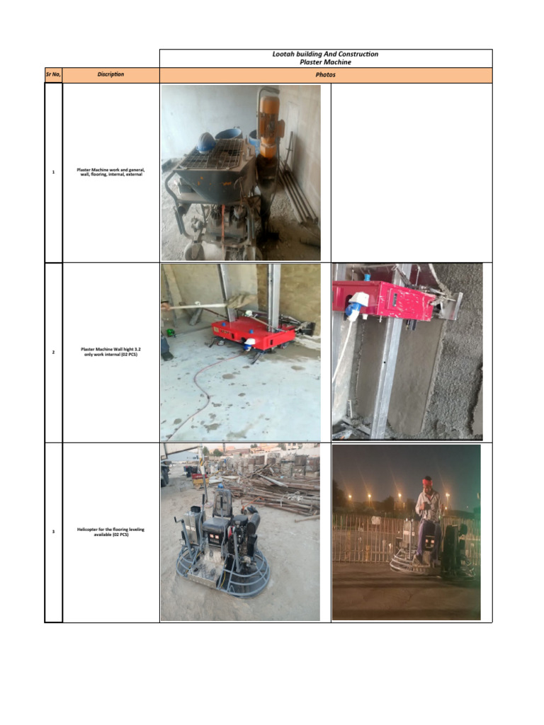 Plaster machine | PDF