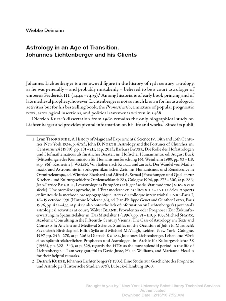 Astrology in An Age of Transition. | PDF | Astrology | Revelation