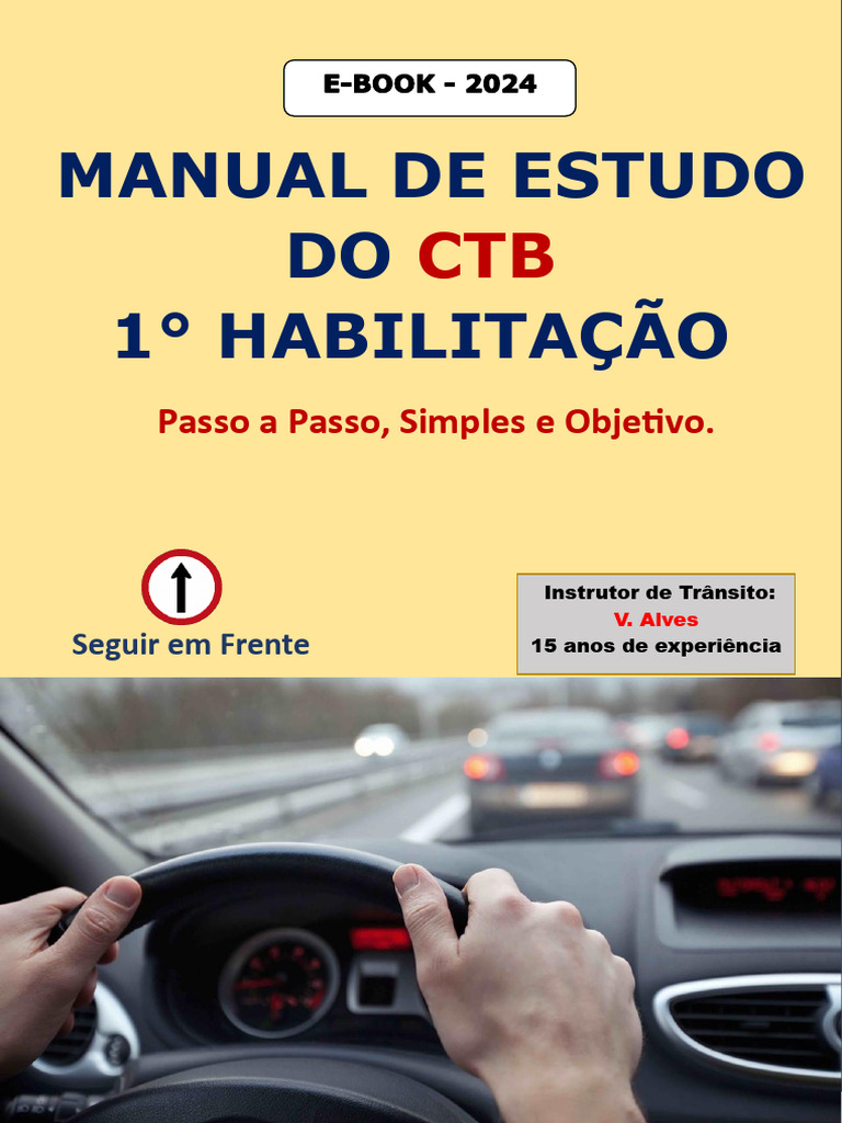 Manual de Estudo Do CTB 2024 | PDF | Tráfego | Brasil