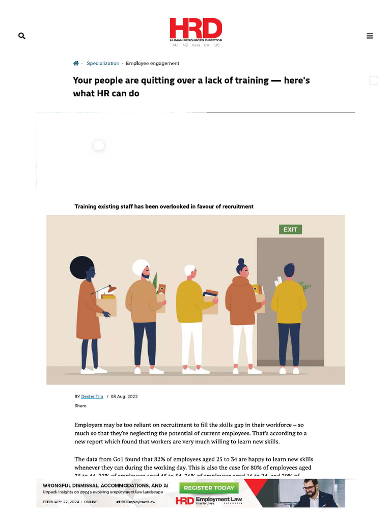 Your people are quitting over a lack of training — here's what HR can ...