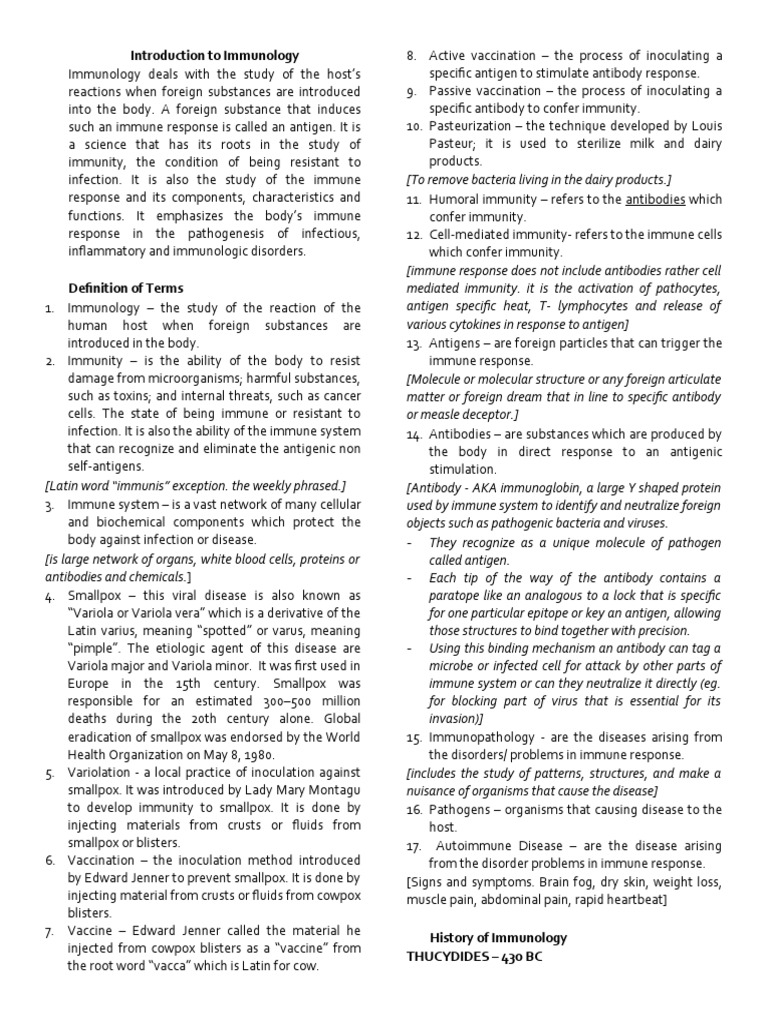 IMMUNOLOGY | PDF | Immune System | Lymphocyte