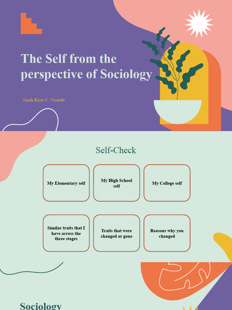Understanding Self-Identity in Sociology | PDF | Self Concept | Society