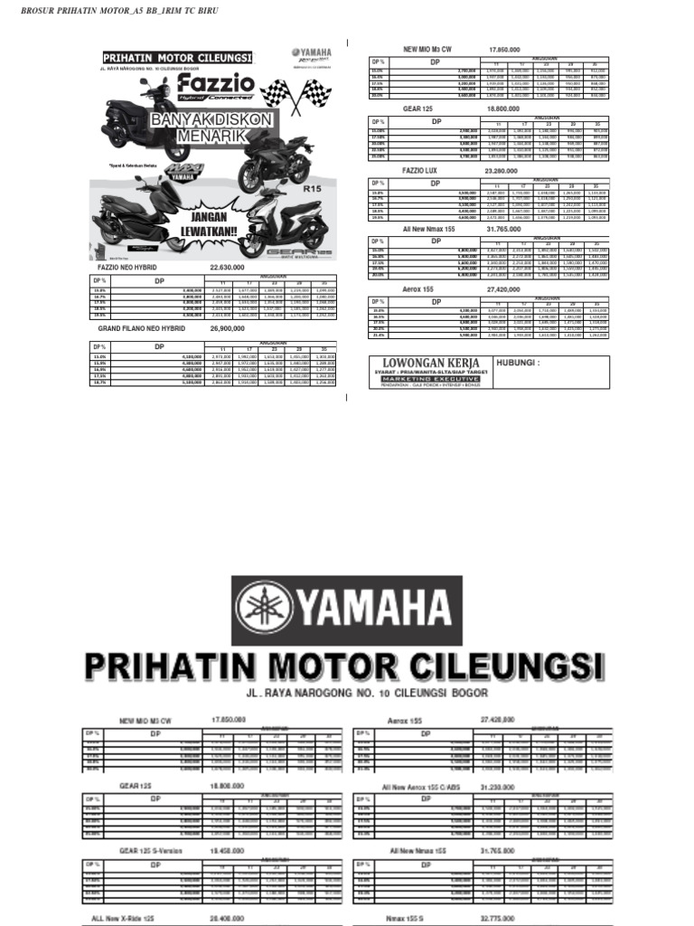 Brosur Prihatin Motor | PDF