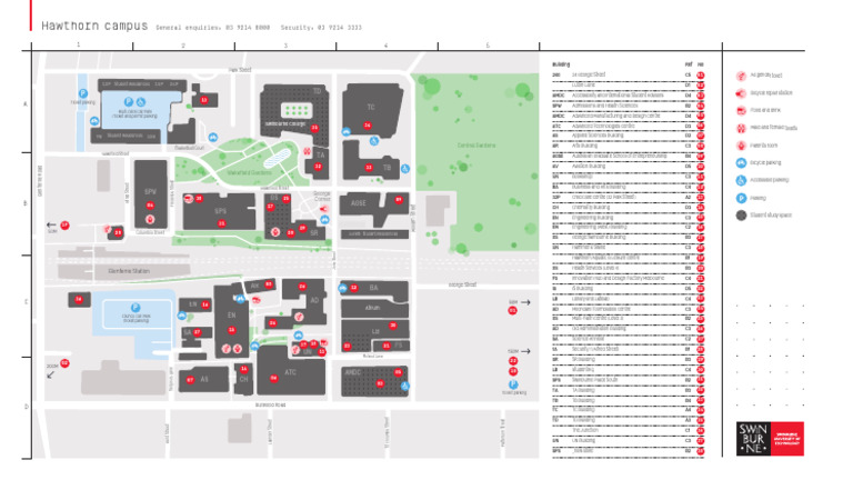 Hawthorn Campus Map 2022 | PDF | Chess