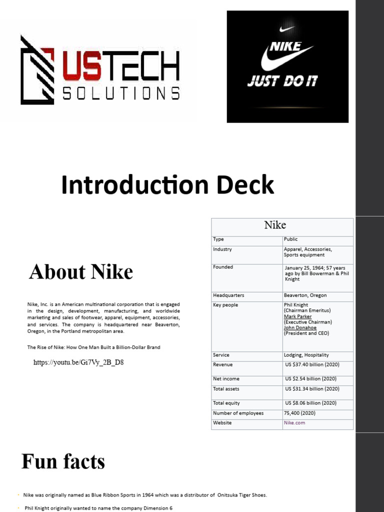 Introduction Deck Nike Final | Download Free PDF | Nike | Business