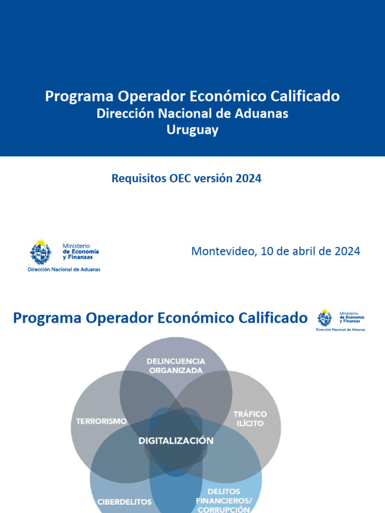 Presentacion Requisitos Oec - General 10.04.2024 | PDF | La seguridad ...