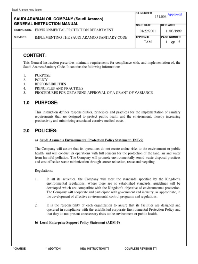 0151 - 006 Implementing Sanitary Code | PDF | Regulatory Compliance ...