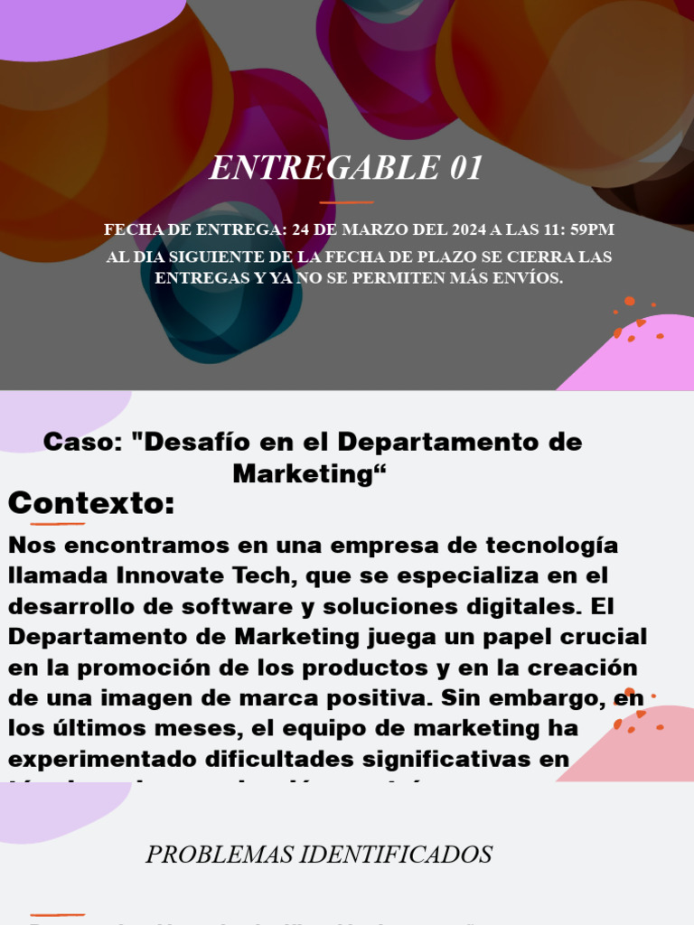 ENTREGABLE 01 DPTL 2024 | PDF | Marketing | Estrés (biología)