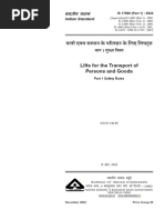 Is 14665 1 2000 | PDF | Elevator | Engineering Tolerance