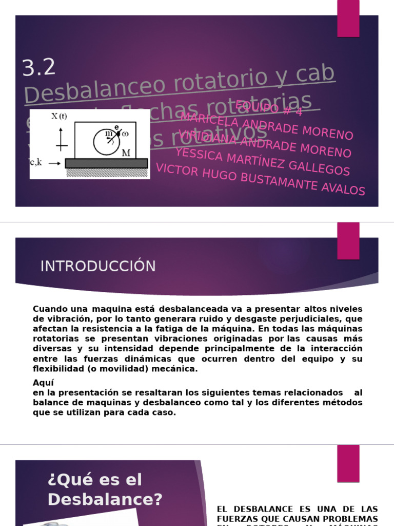 32 Desbalanceo Rotatorio y Cabeceo de Flechas Rotatorias y Elementos ...