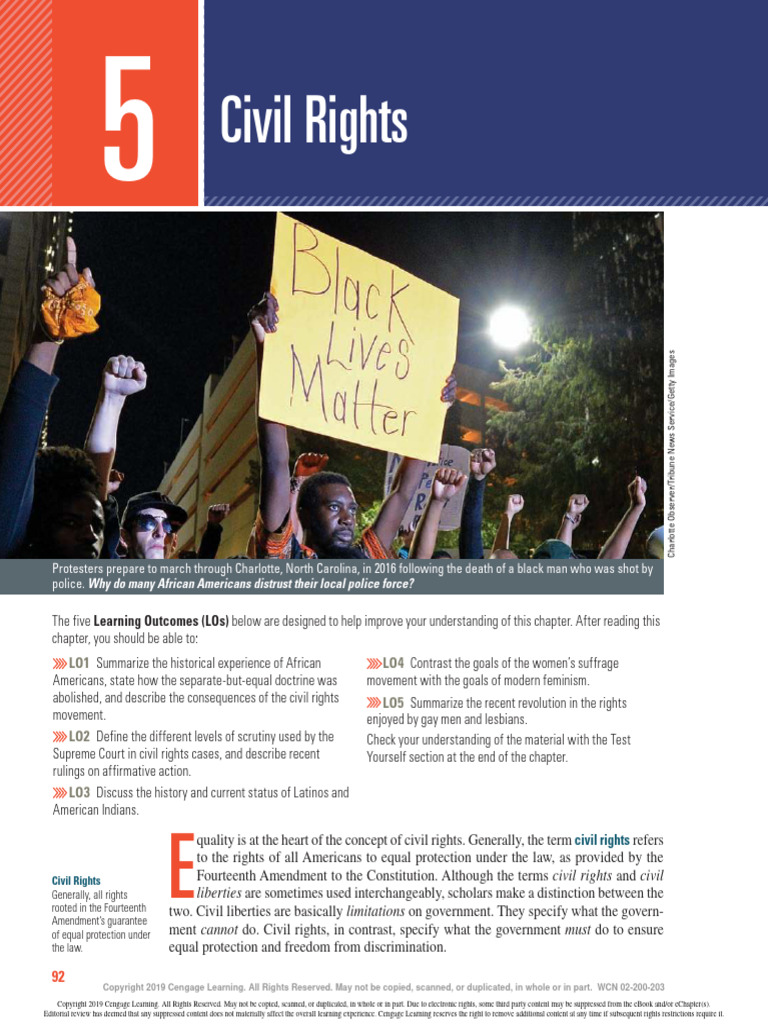 American Government and Politics Today (Schmidt) Chapter 5 - Civil ...