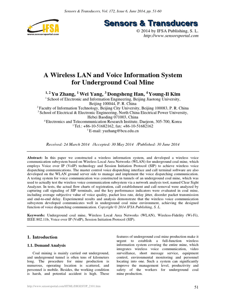 A Wireless LAN and Voice Information System For Un | PDF | Computer ...