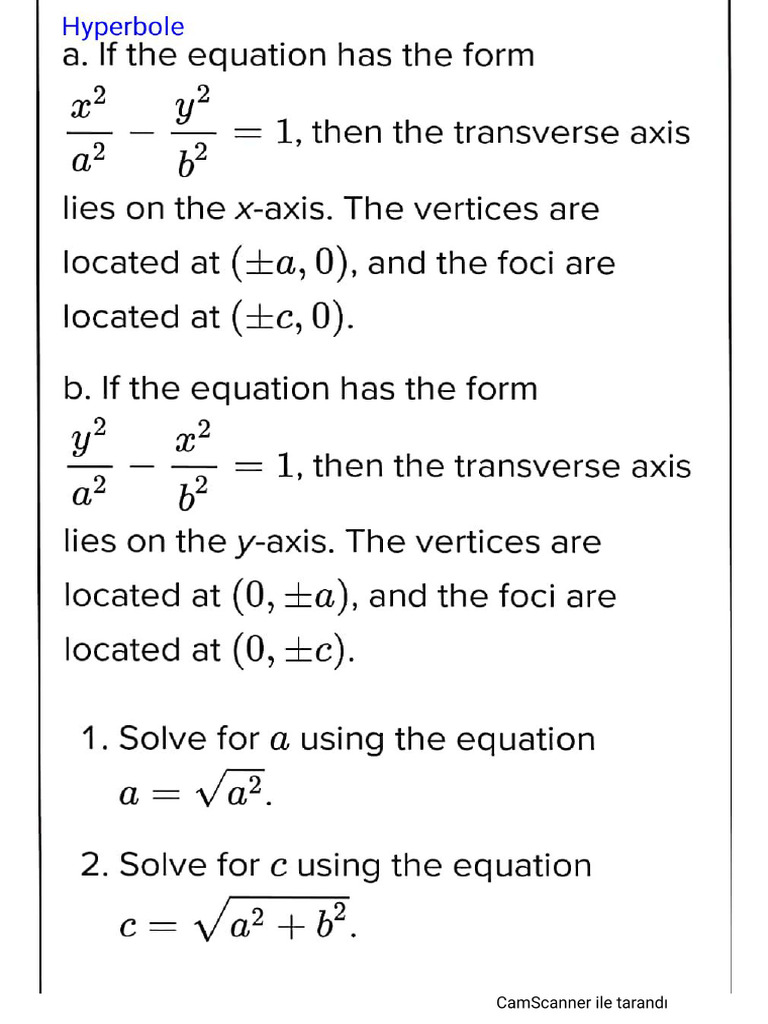 Hyperbole Question | PDF