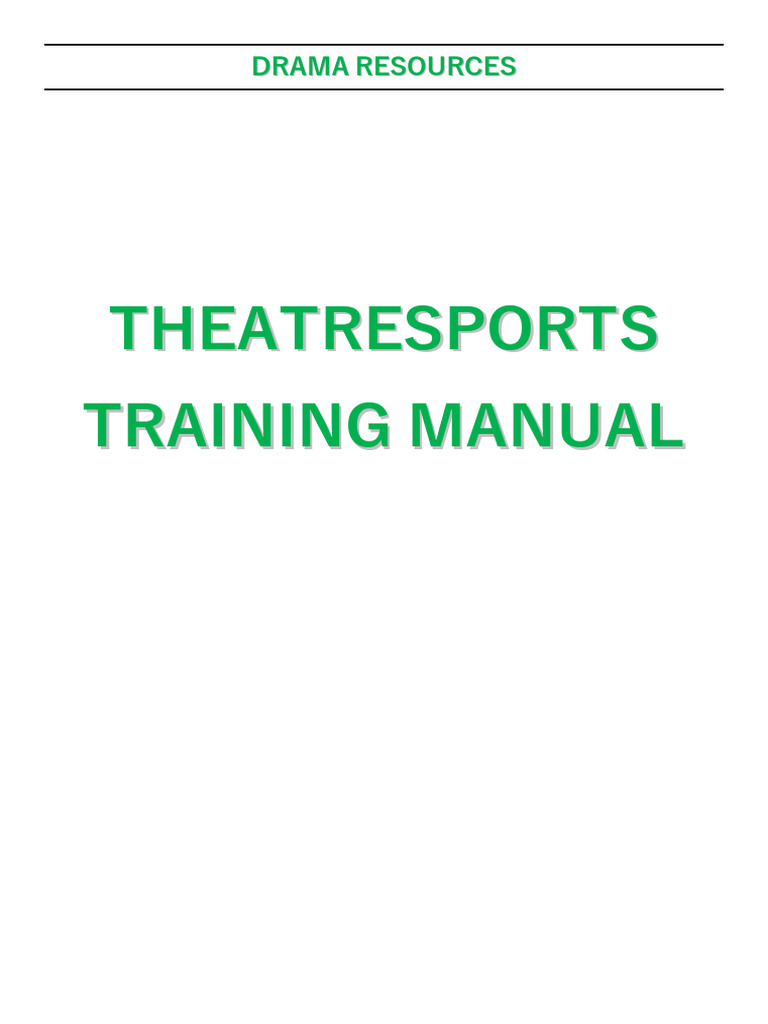 Theatresports | Download Free PDF | Improvisation
