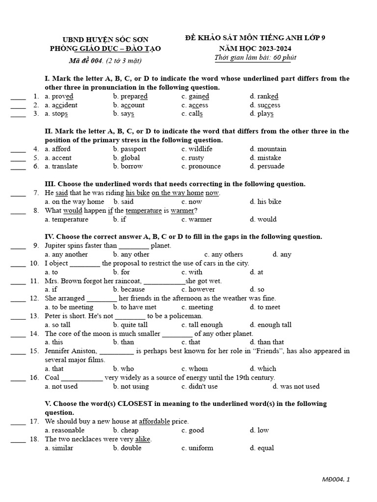 KTR Anh | PDF | Teaching Methods & Materials