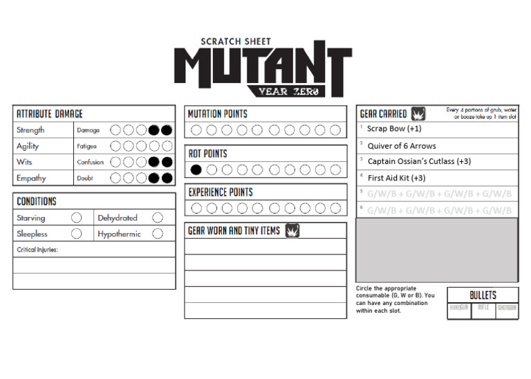 Character Scratch Sheet - Meg (Alex's Grunt) | PDF