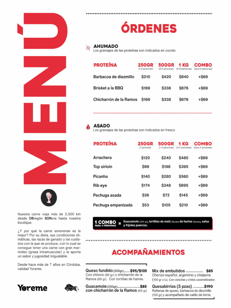 Madison & Grill Carta | PDF