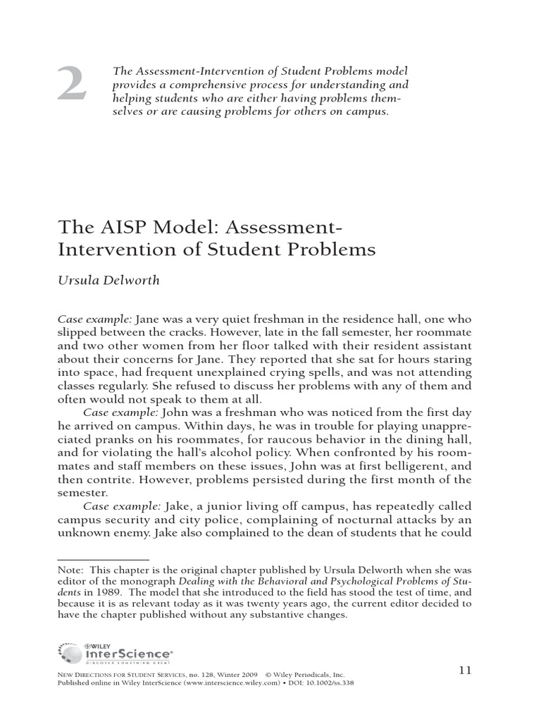 Understanding the AISP Model | PDF | Mental Disorder | Mental Health
