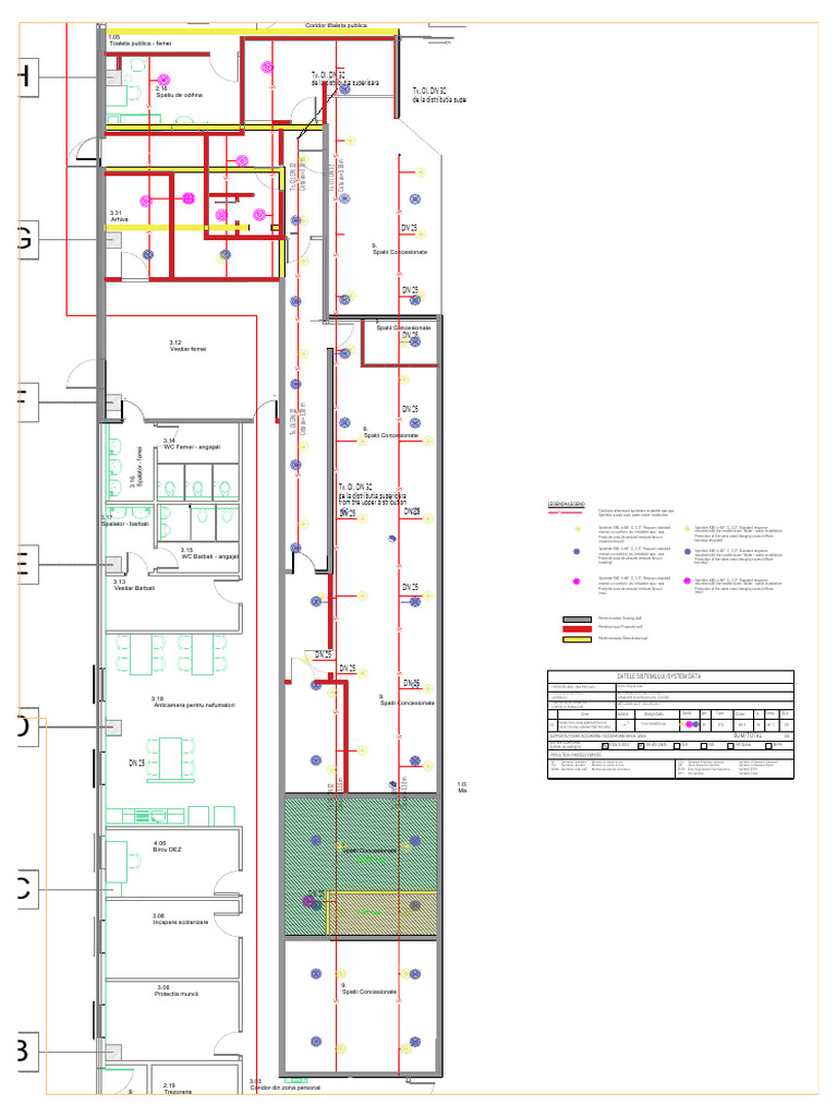 ISI 07a - Plan Parter Sprinklere Tavan - 7100 Test-Layout2 | PDF | Fire ...