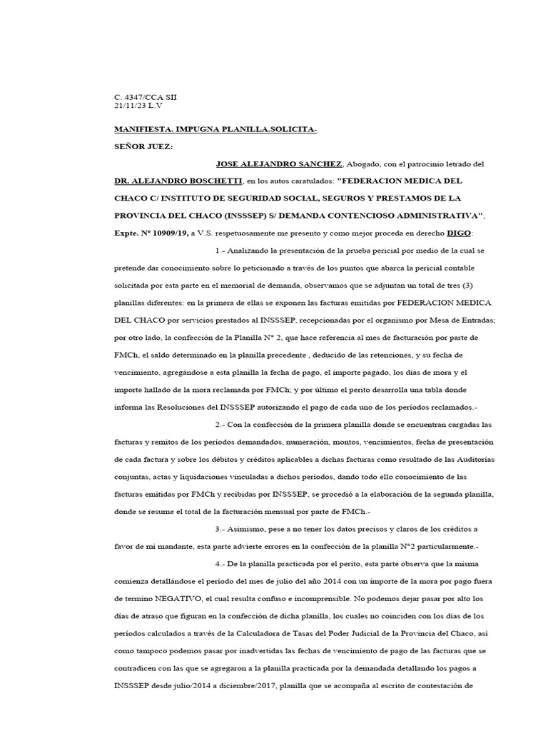 Manifiesta. Impugna y Solicita. | PDF | Ciencias sociales | Derecho