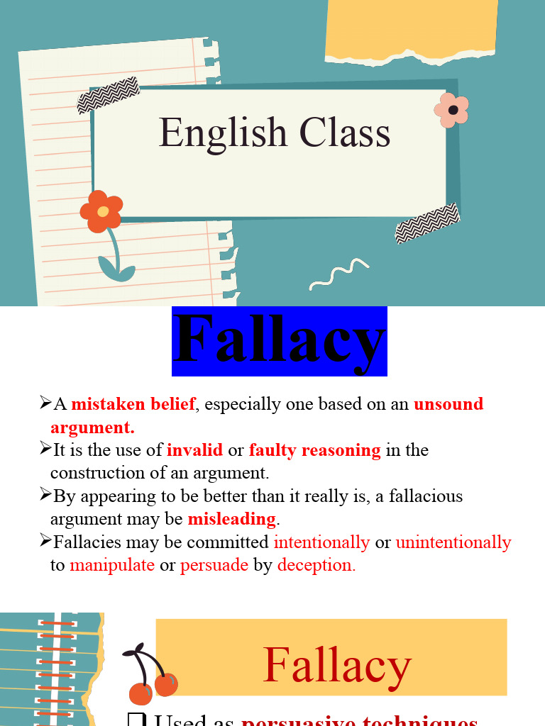 English 9 Q3 Lecture | PDF | Fallacy | Cognition
