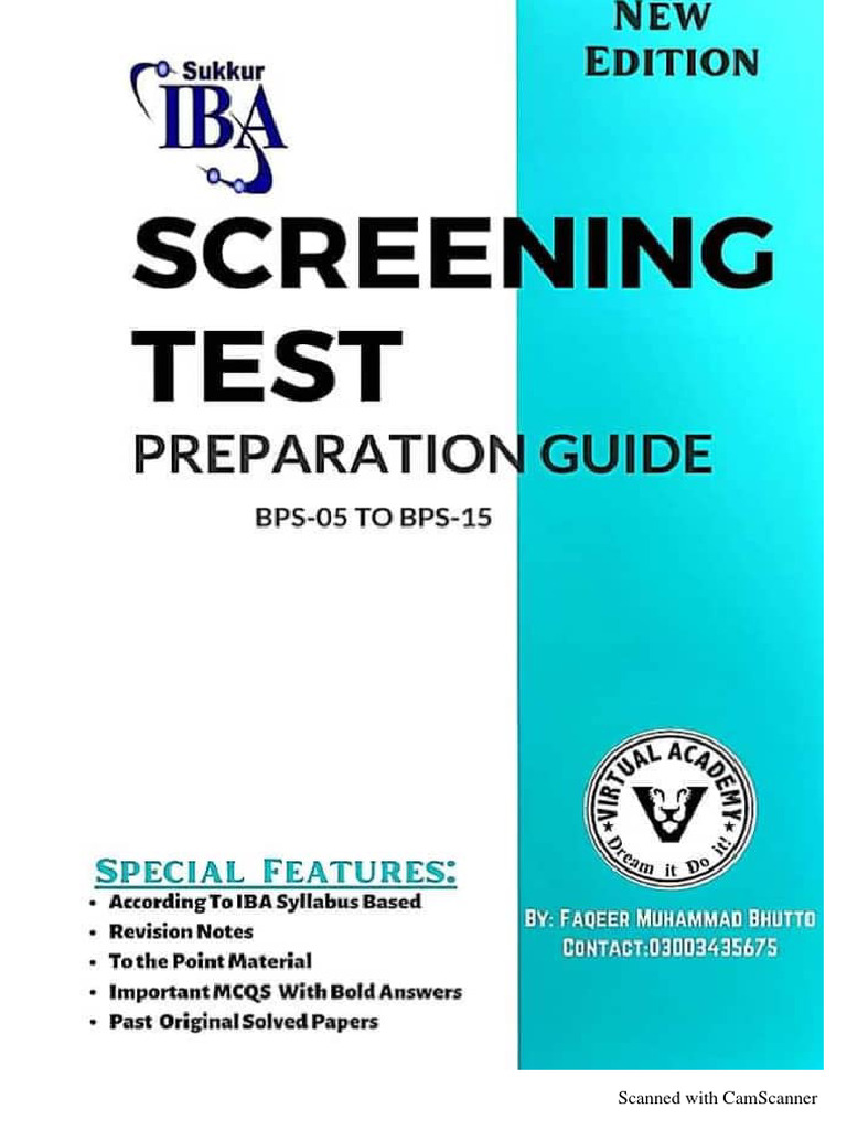 IBA Test Guide | PDF