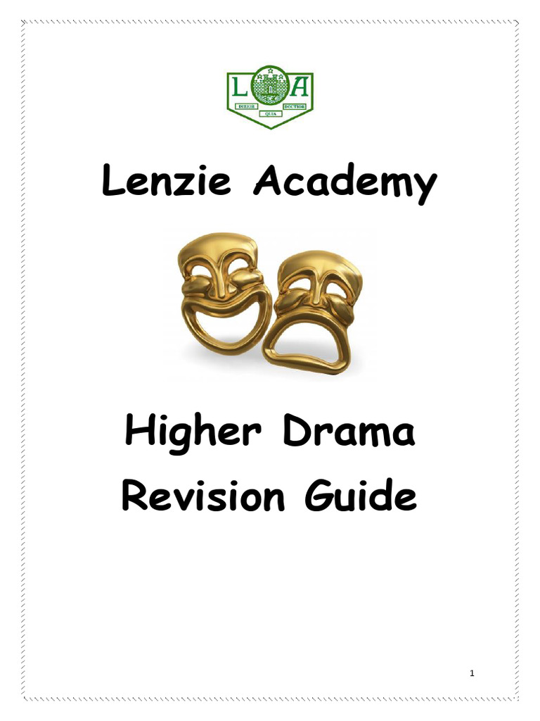 Higher Drama Revision Guide: The Crucible | PDF | Play (Theatre) | Essays