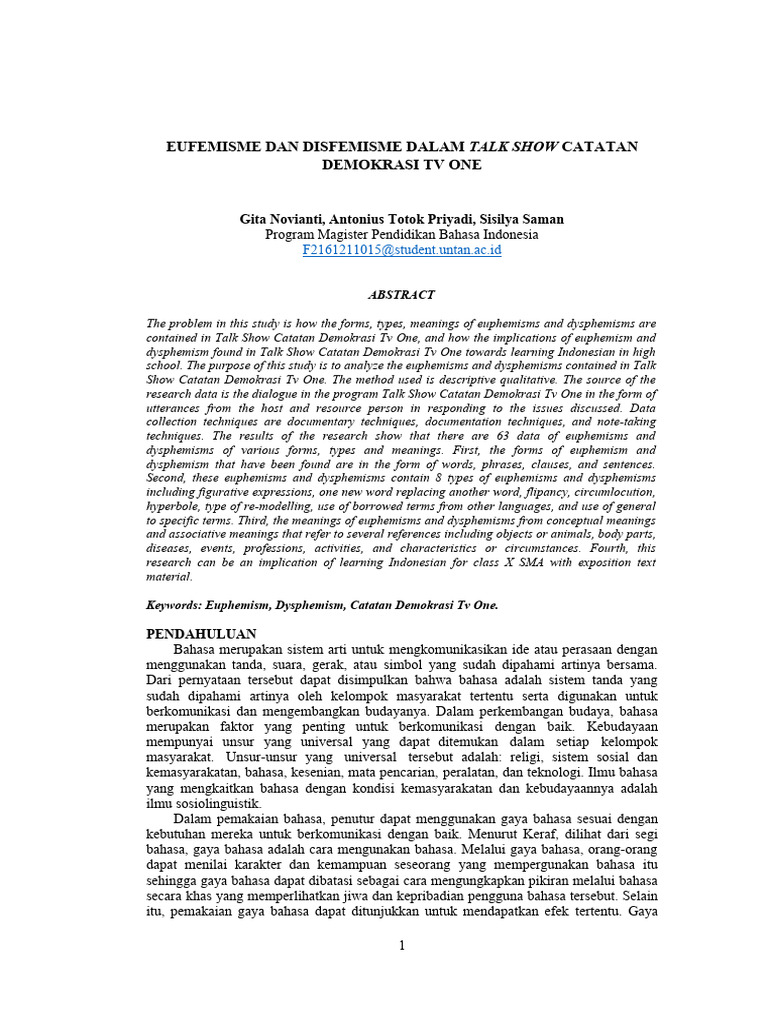 Draft Artikel | PDF | Lexicology | Vocabulary