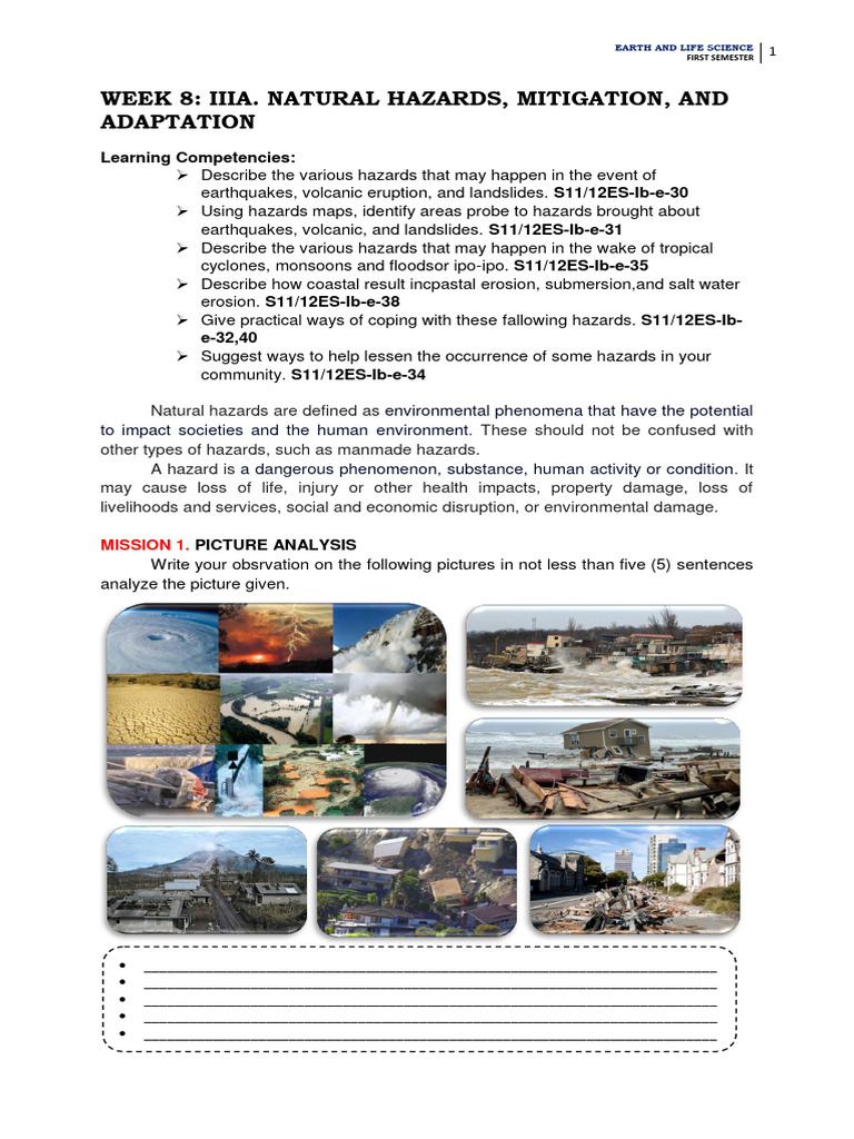 Natural Hazards: Earthquakes & Volcanoes | PDF | Volcano | Lava