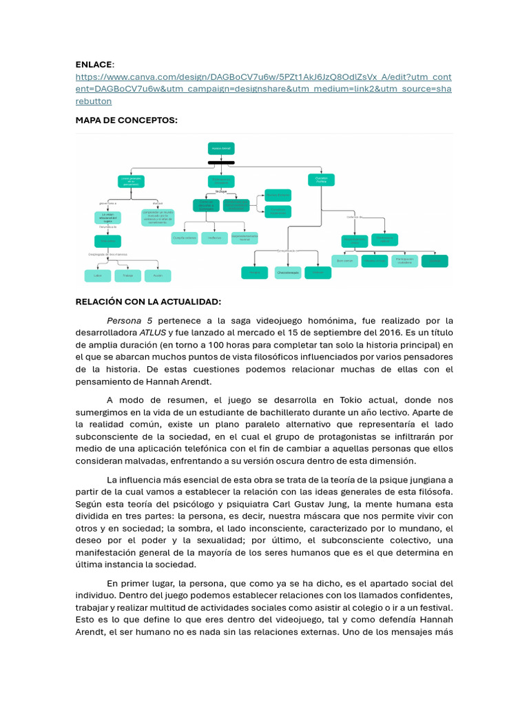 Hannah Arendt, Ideas Generales Del Pensamiento | PDF | Hannah Arendt ...