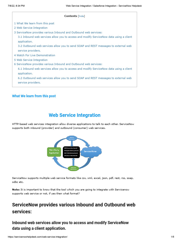 Web Service Integration | PDF | Web Service | Soap