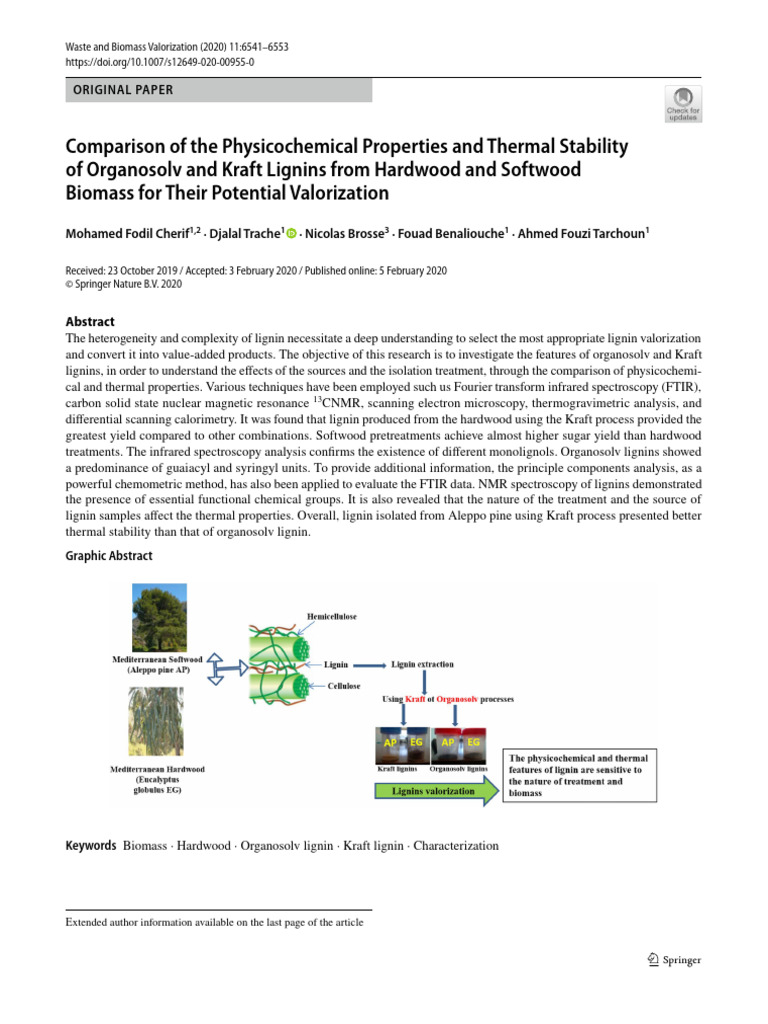 Comparison of The Physicochemical Properties and Thermal Stability ...
