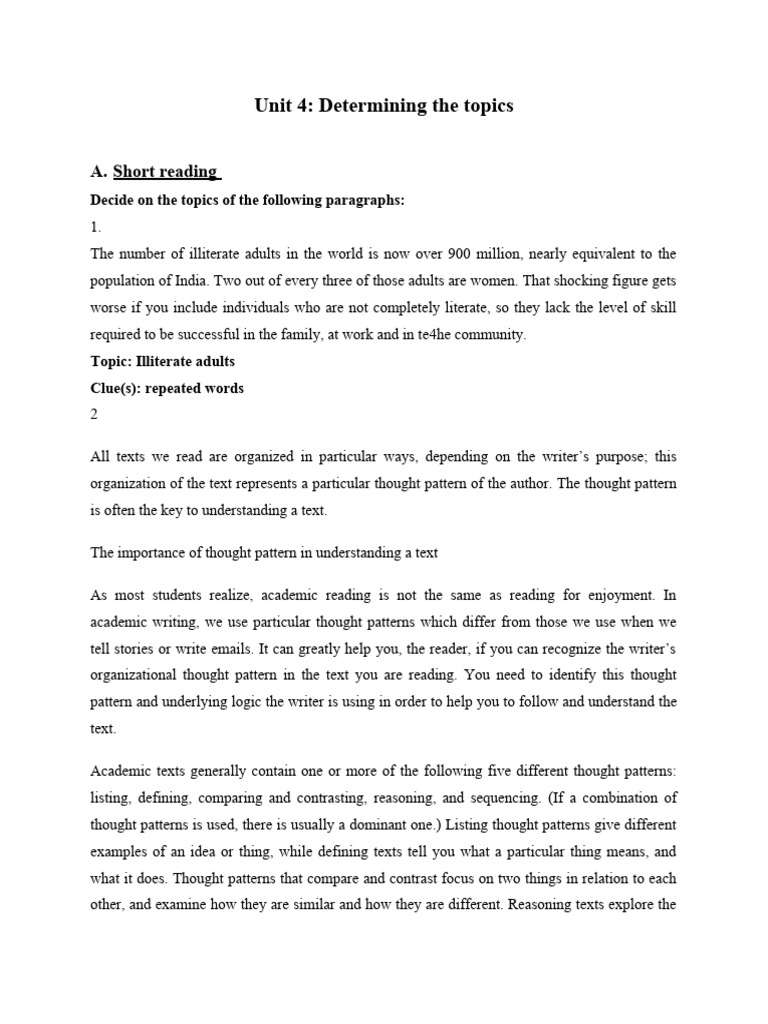 Chapter 3 - Determining The Topic (Short) | PDF | Thought | Electrical Grid