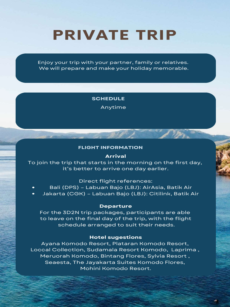 Private Trip Superior Boat - SZ | PDF | Airlines | Aviation