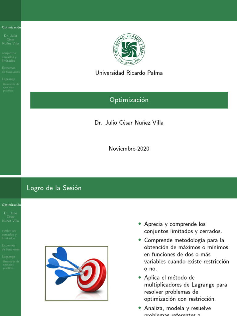 Optimizaci N | PDF | Optimización Matemática | Ecuaciones