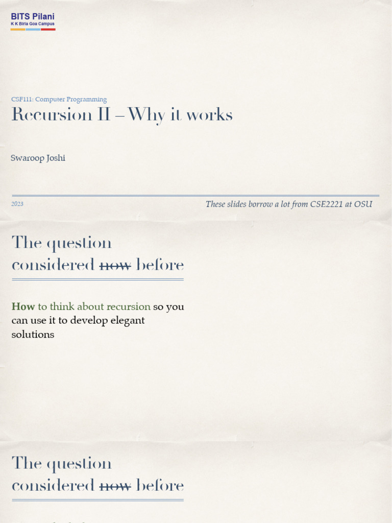 CP 07 Recursion2 | PDF | Parameter (Computer Programming) | Applied Mathematics