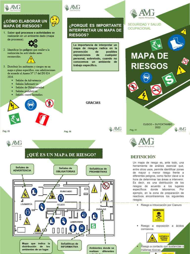 Triptico Capacitación Mapa de Riesgos | PDF