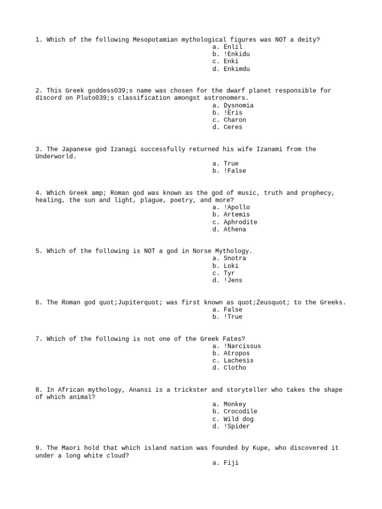 ECON103-Assessment-5 | PDF | Greek Mythology | Deities