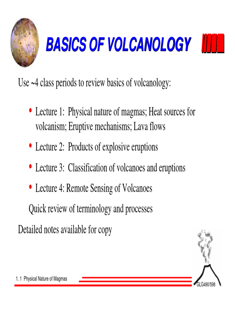 1-Basics and Lava Flows | PDF | Lava | Magma