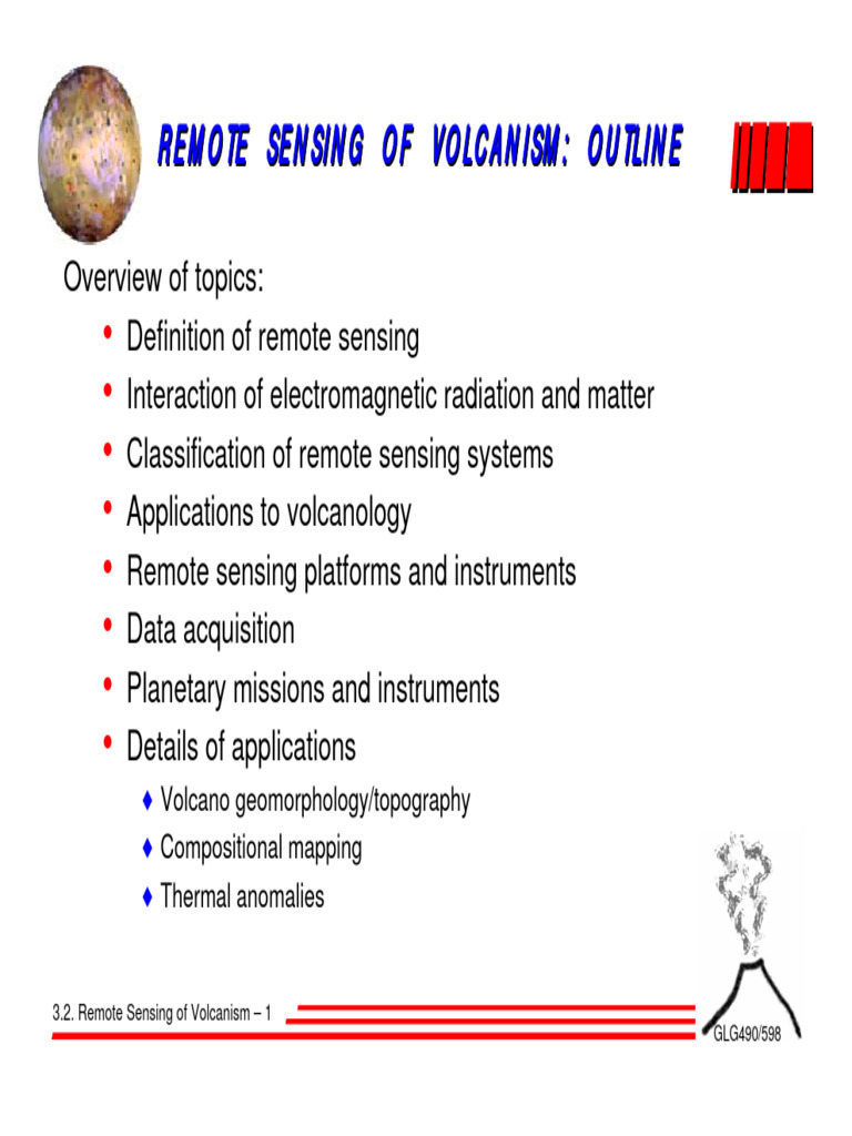 4-Remote Sensing Volcanoes | PDF | Electromagnetic Radiation ...