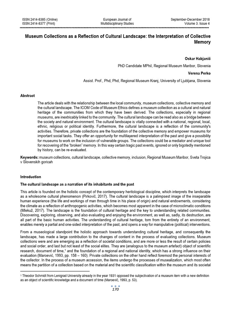 Museum Collections and Cultural Identity | PDF | Museum | Science