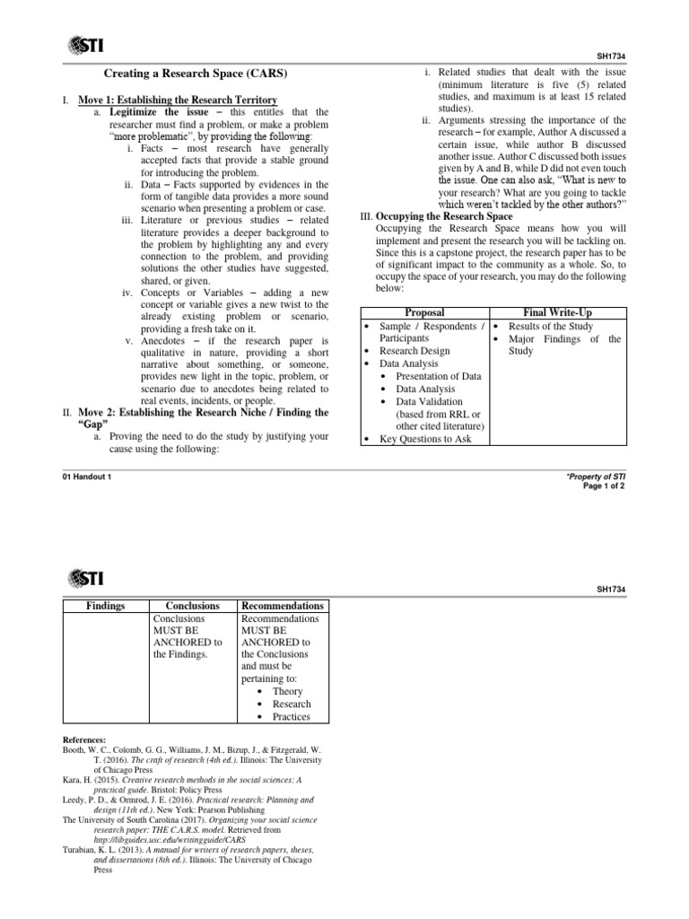 01_Handout_1(5) | PDF | A Manual For Writers Of Research Papers | Inquiry