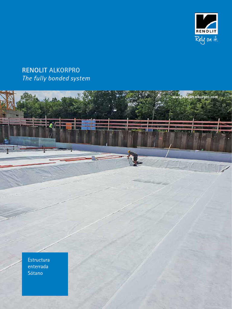 Impermeabilización Avanzada RENOLIT ALKORPRO | PDF | Hormigón | Materiales