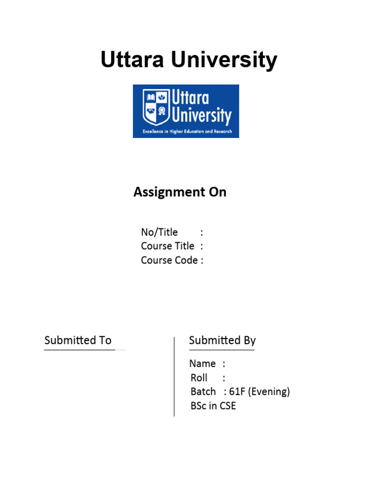 Assignment Cover UU | PDF