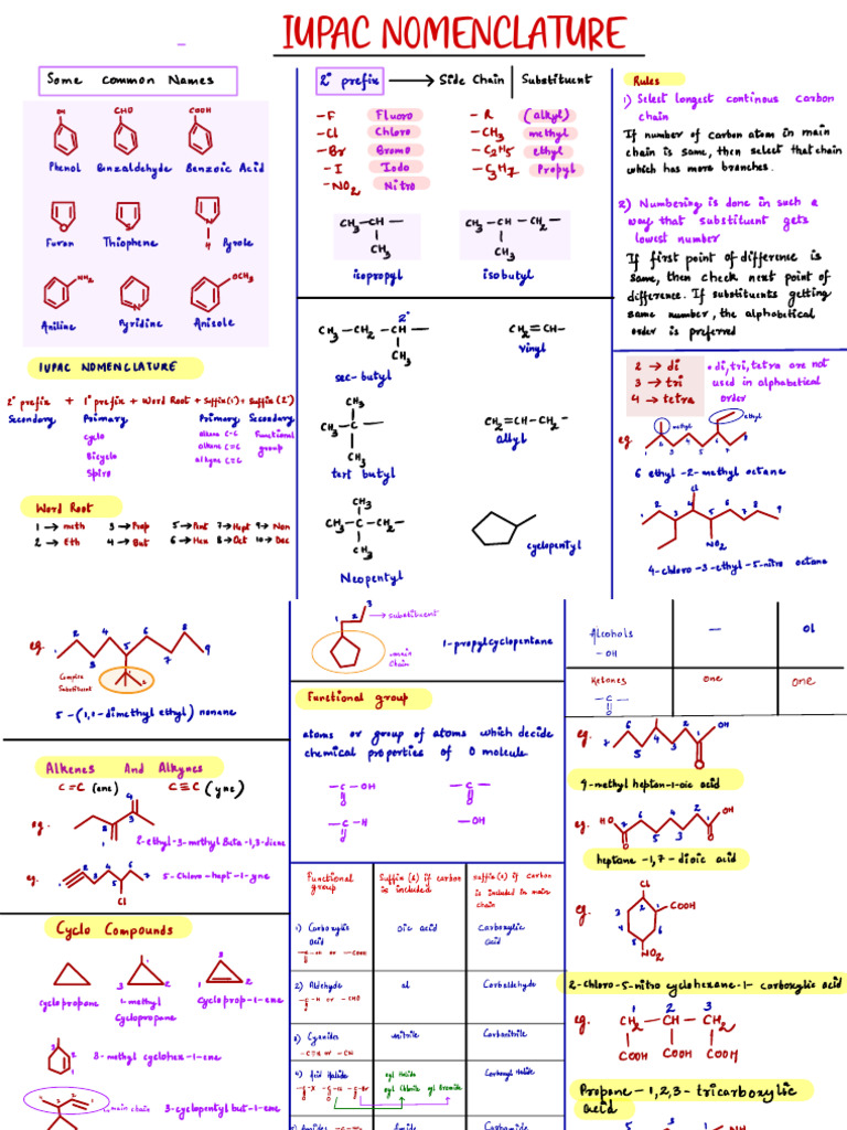 IUPAC Nomenclature Guidelines | PDF | Carboxylic Acid | Amine