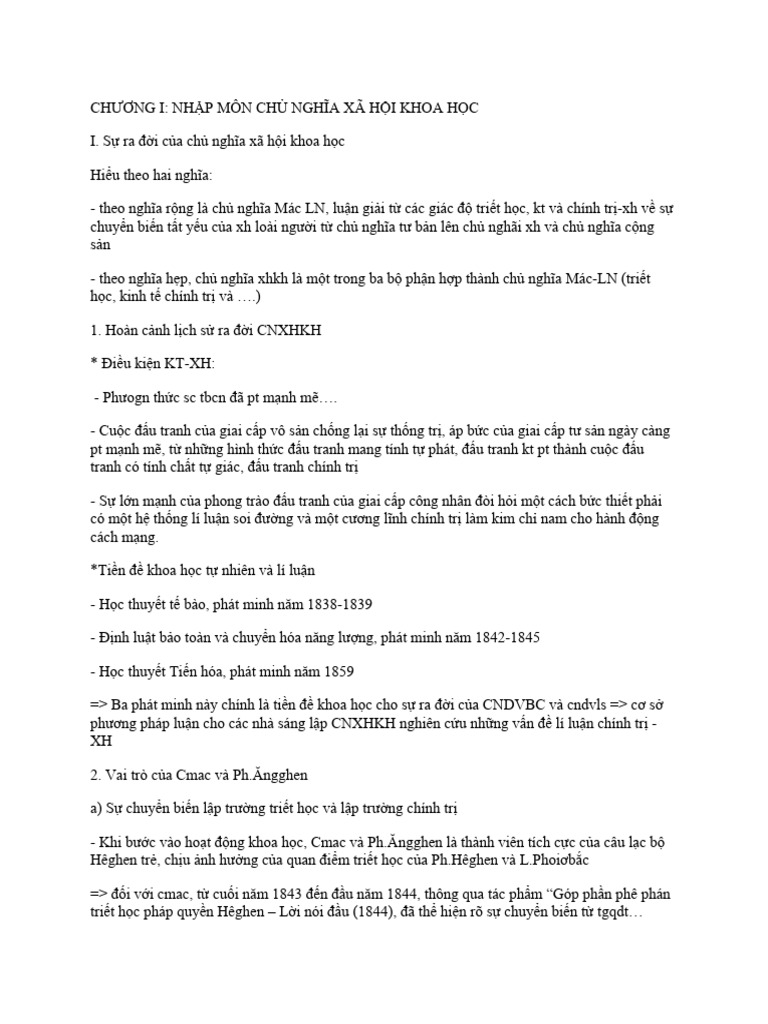 Chủ Nghĩa KHXH | PDF