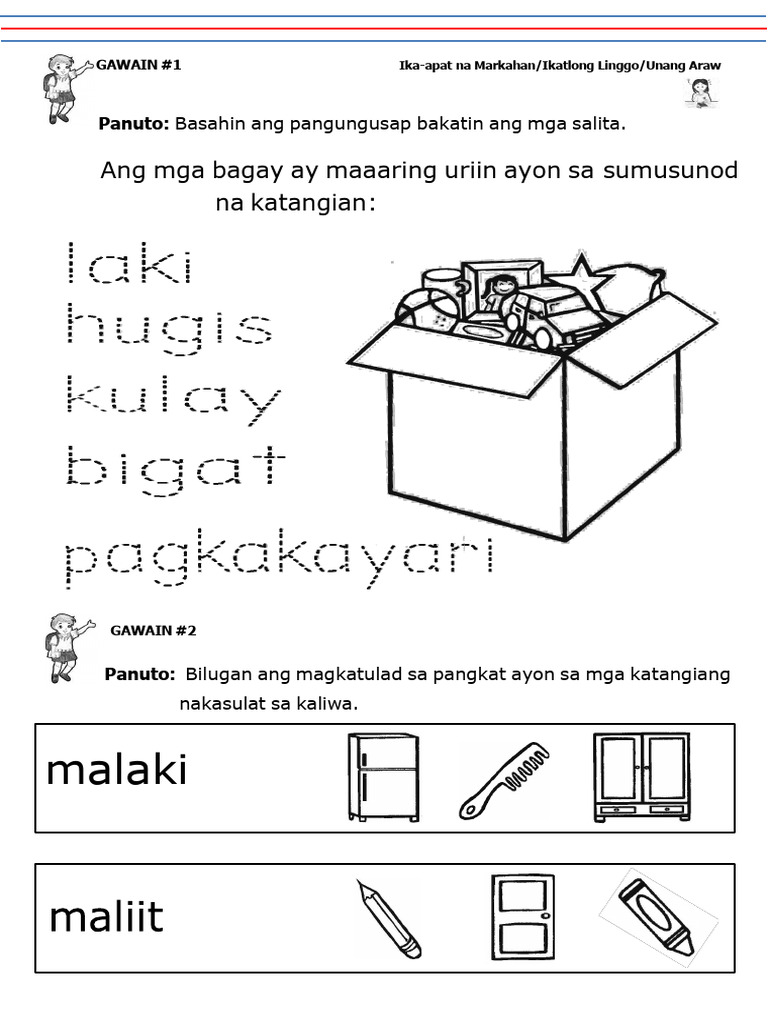 Quarter 4 - Week 3 - Activity Sheets | PDF