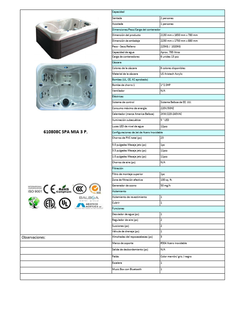 spa-mia-ficha-tecnica-es | PDF