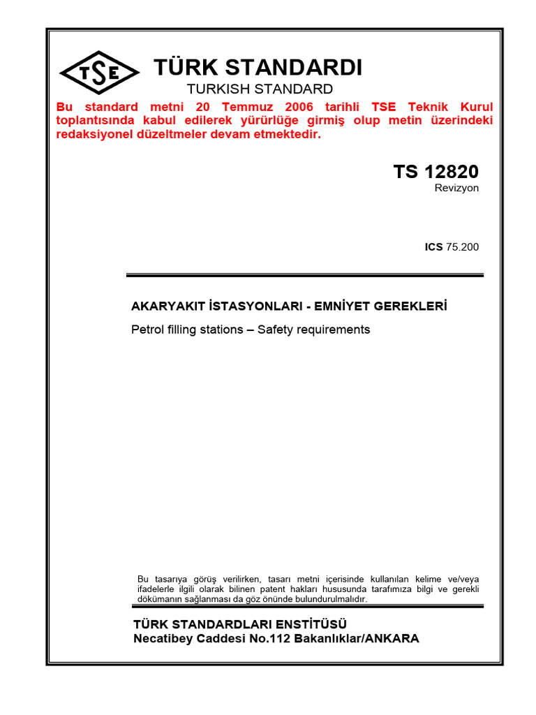 TS en 12820 Akaryakıt | PDF