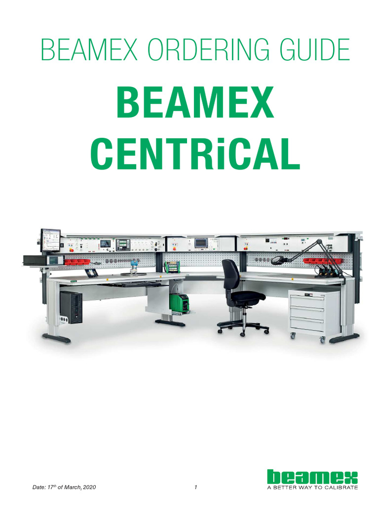 Beamex Ordering Guide for Workbenches | PDF | Ac Power Plugs And ...